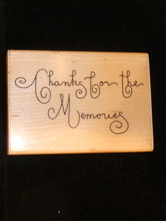 JRL Design Co | Office | Unused Thank You Wood Mounted Rubber Stamps By ...